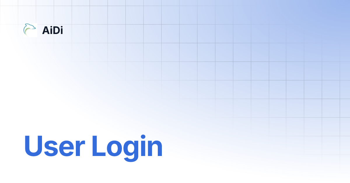 User Login | AiDi